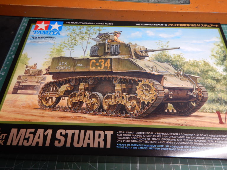 タミヤ 1/48 アメリカ軽戦車 M5A1 スチュアート | 手動式模型工作